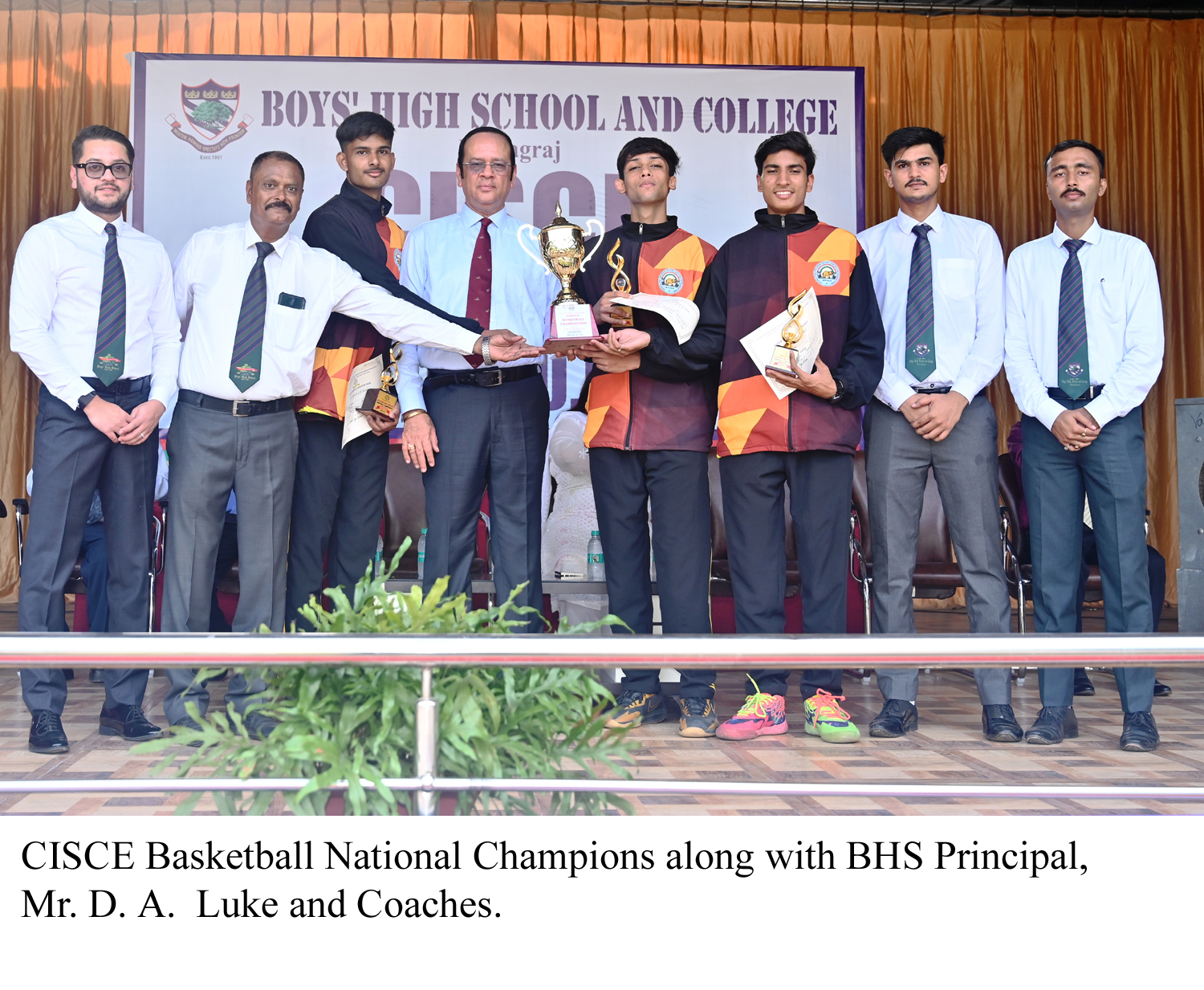 Felicitation of CISCE National Champions (Football and Basketball ...