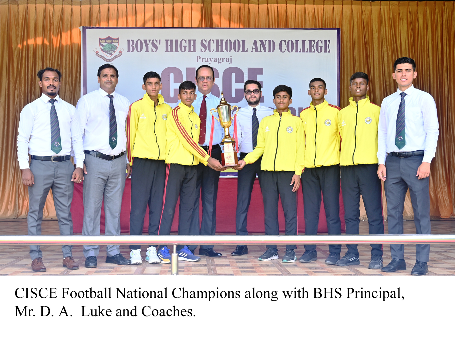 Felicitation of CISCE National Champions (Football and Basketball ...